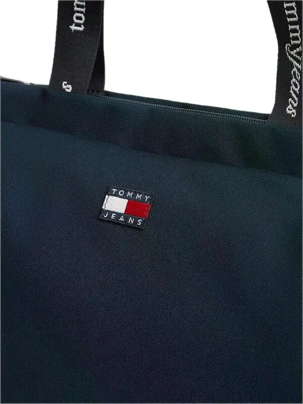 Tommy Hilfiger Logo Patch Drawstring Tote Bag