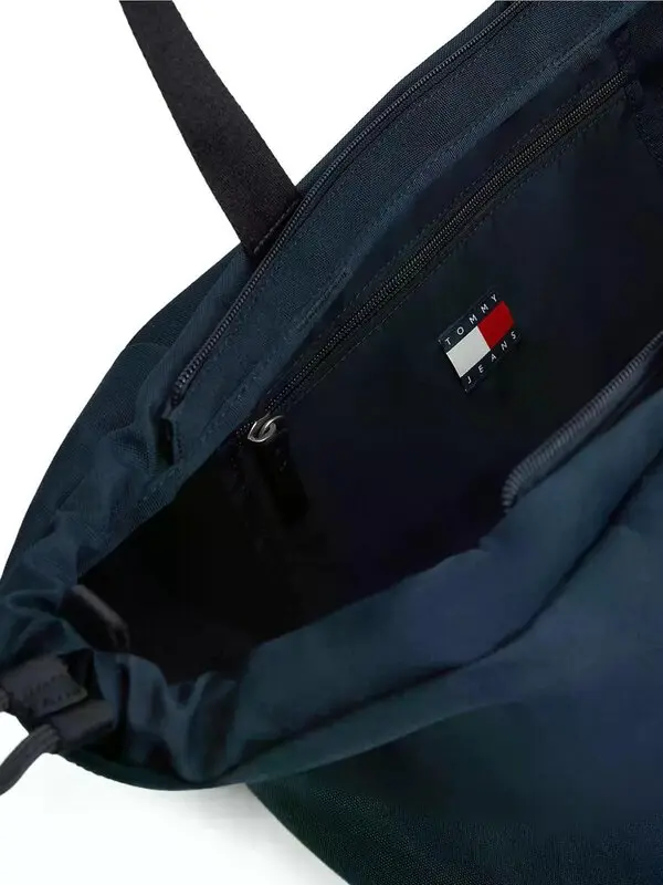 Tommy Hilfiger Logo Patch Drawstring Tote Bag