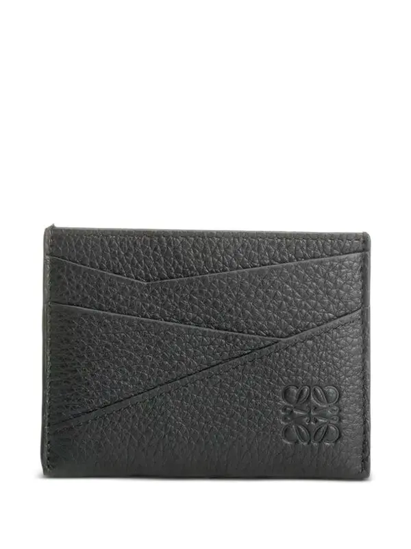 Loewe Puzzle Edge Grained-leather Cardholder - Black