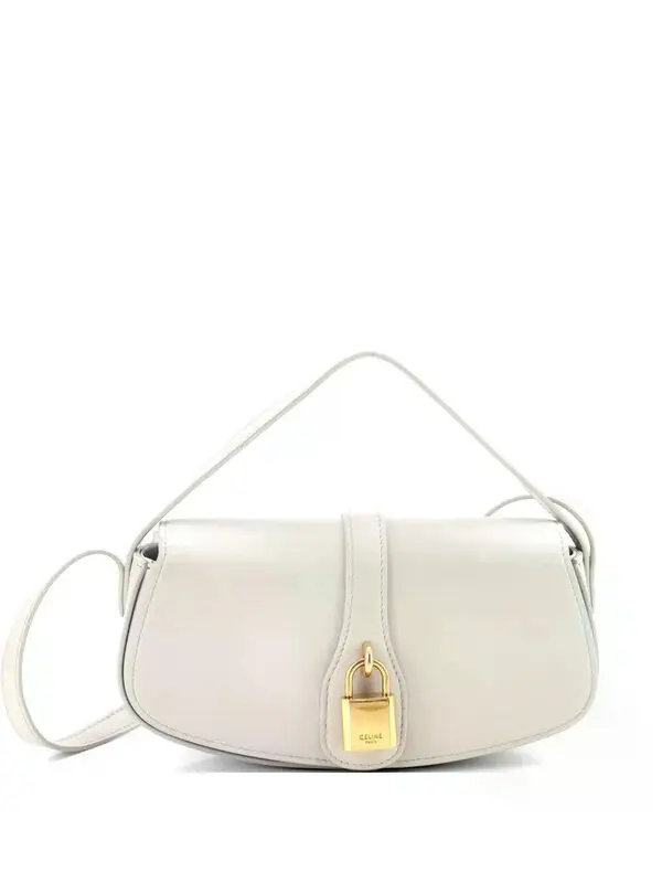 Celine Tabou Clutch With Strap Shoulder Bag In Smooth Calfskin