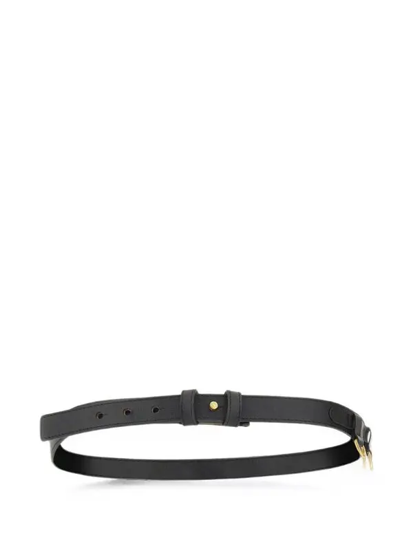 GIANNI CHIARINI Leather Belt With Charm Detail - Black