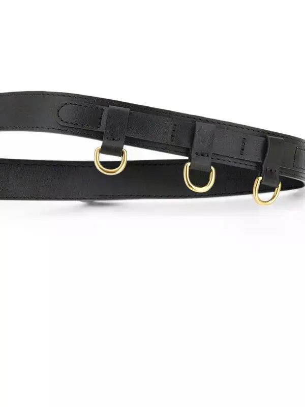 GIANNI CHIARINI Leather Belt With Charm Detail
