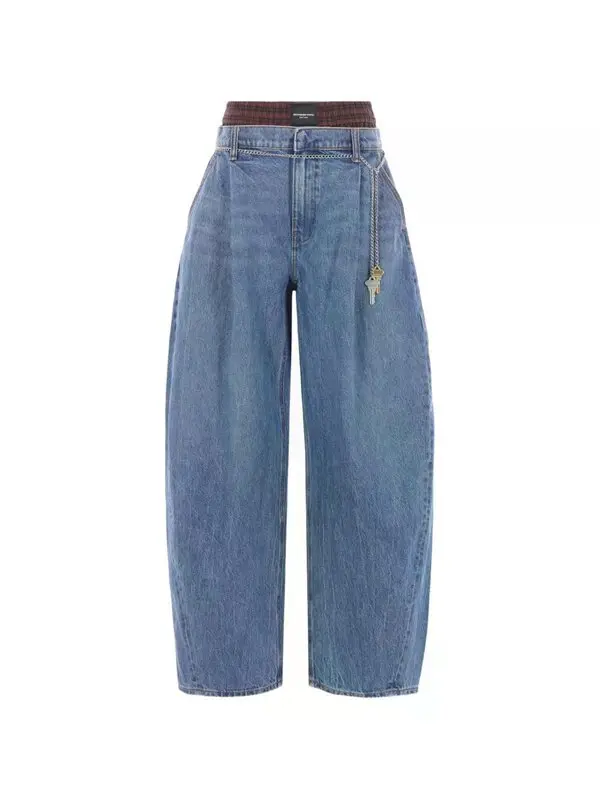 Alexander Wang Oversized Pleated Jeans - Blue