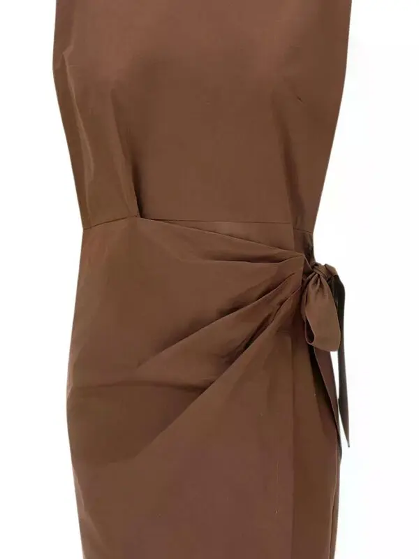 KAOS Knotted-waist Midi Dress