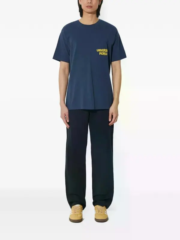 Universal Works Logo-print Chest-pocket T-shirt