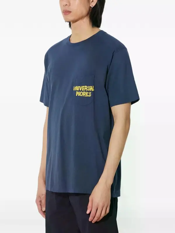 Universal Works Logo-print Chest-pocket T-shirt