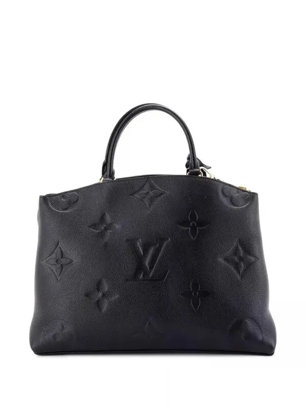 LOUIS VUITTON Grand Palais Handbag Monogram Empreinte Giant Shoulder Bag - Black