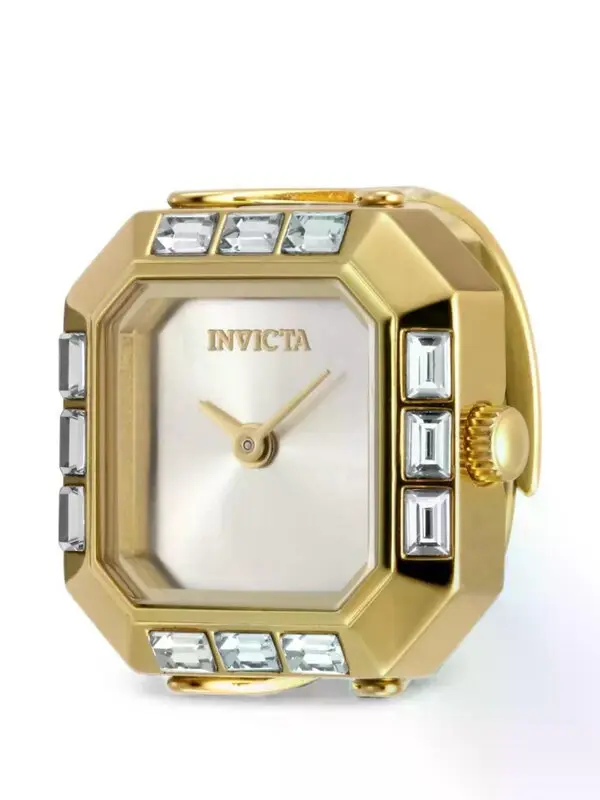 INVICTA Octagonal Crystal-embellished Watch - Silver