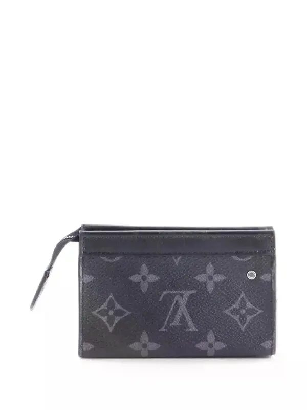 LOUIS VUITTON Voyage Key Monogram Eclipse Canvas Pouch