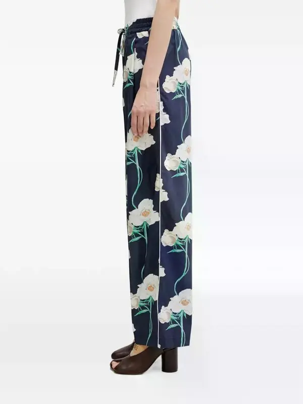 Kenzo Floral Print Drawstring Trousers