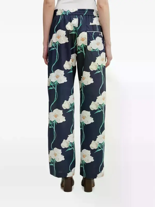 Kenzo Floral Print Drawstring Trousers