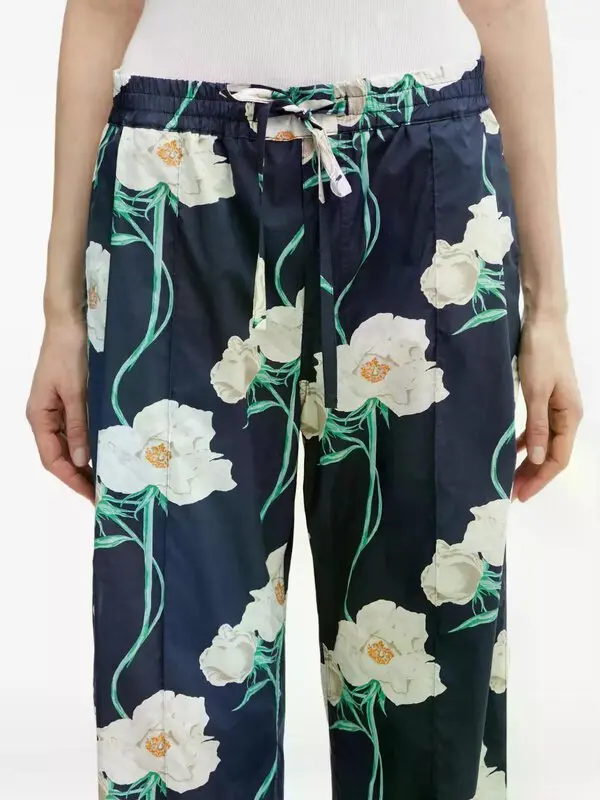 Kenzo Floral Print Drawstring Trousers