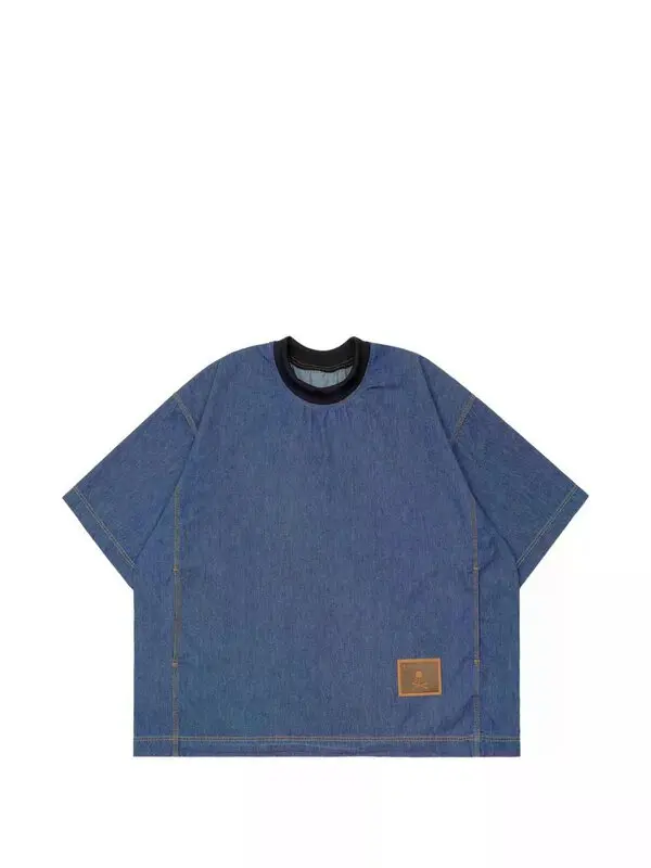 MASTERMIND WORLD Zipped-hem T-shirt - Blue