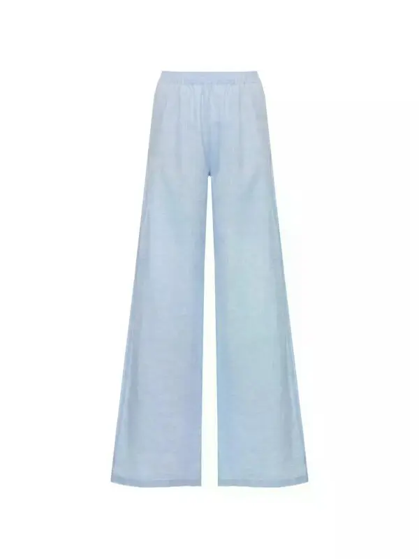 Fabiana Filippi Elasticated-waistband Wide-leg Trousers - Blue