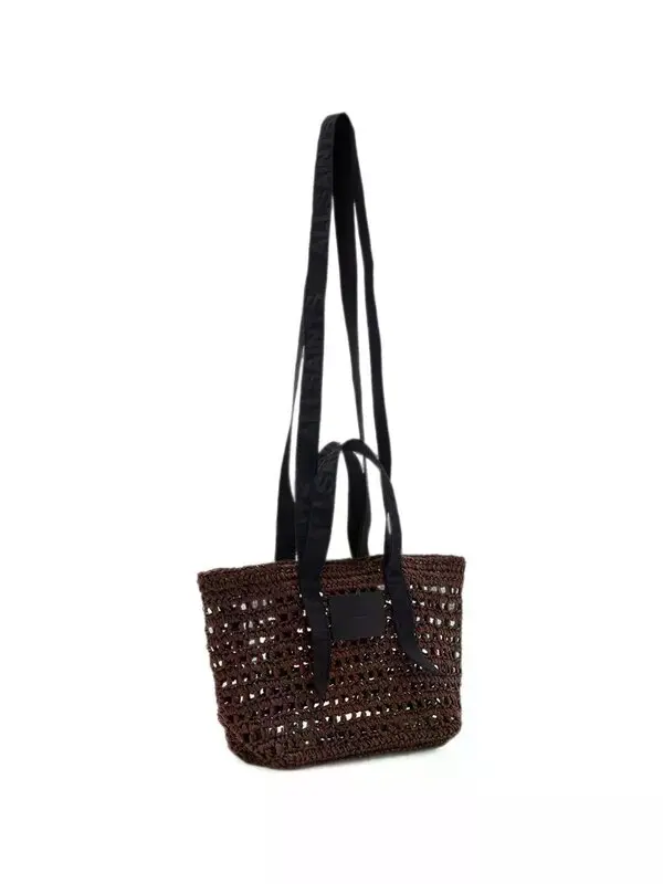 ALLSAINTS Logo-strap Crochet Woven Mini Tote Bag