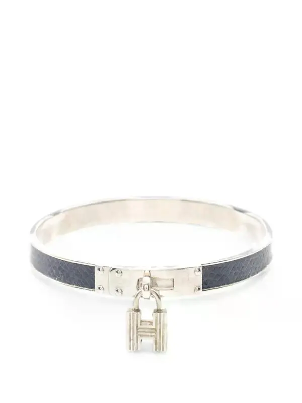 Hermès Kelly H-motif Bangle - Silver
