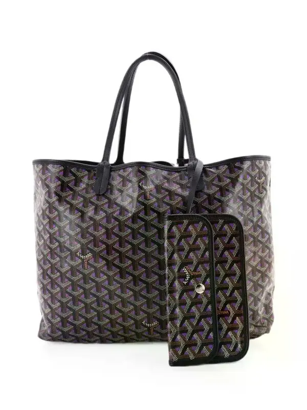 Goyard Saint Louis Claire Voie Coated Canvas Pm Tote Bag - Purple
