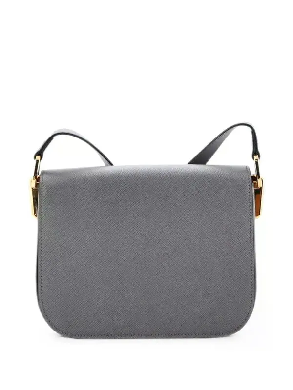 Prada Embleme Flap Saffiano Leather Shoulder Bag