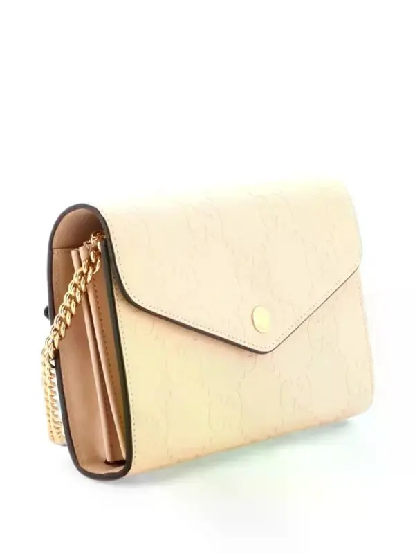 Gucci Envelope Wallet On Chain Shoulder Bag - Neutrals
