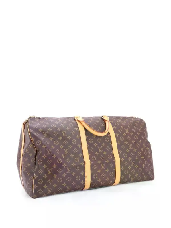 LOUIS VUITTON Keepall Bandoulière 60 Travel Bag Monogram Canvas