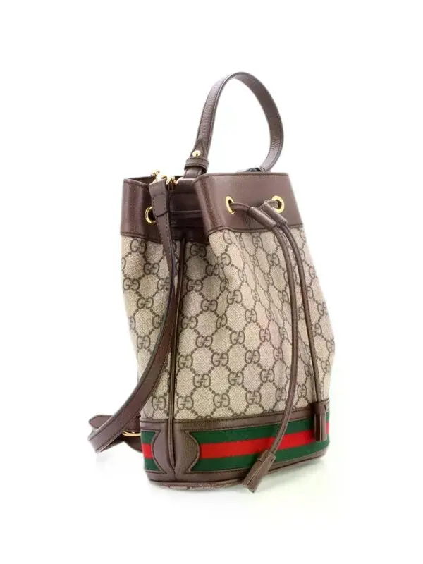 Gucci Ophidia Gg Coated Canvas Small Bucket Bag