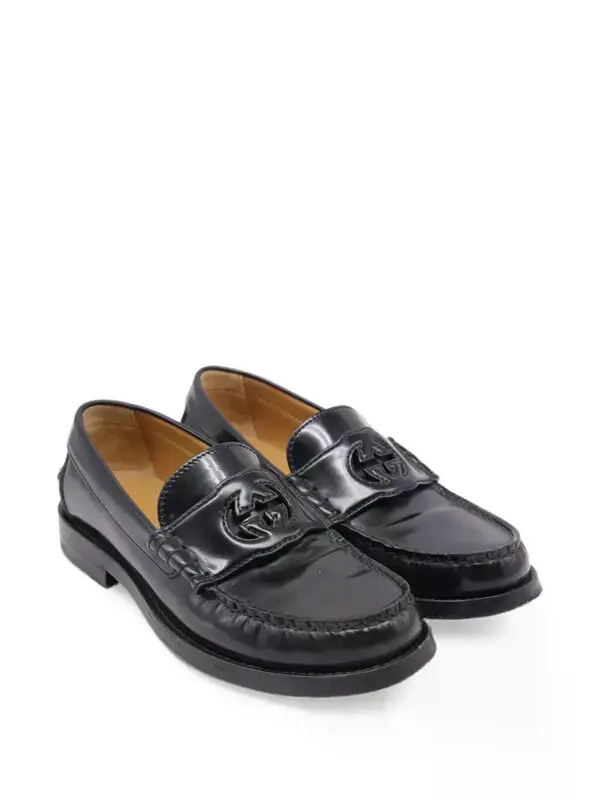 Gucci Millennial Ribot Leather Loafers