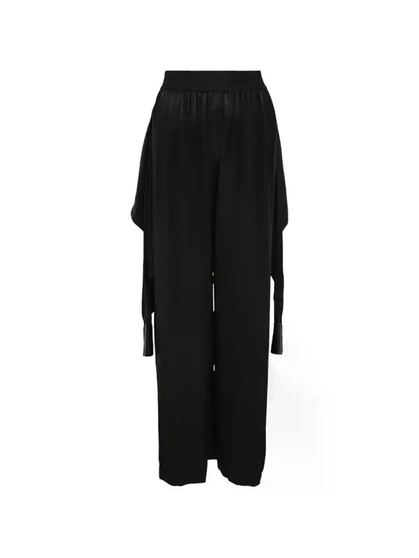 Alexander Wang Silk Charmeuse Boxer Trousers - Black