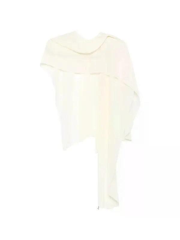Patrizia Pepe Logo-charm Asymmetric Scarf