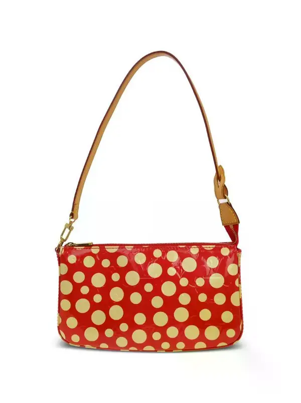 LOUIS VUITTON X Yayoi Kusama 2012 Dot Infinity Pochette Handbag - Red