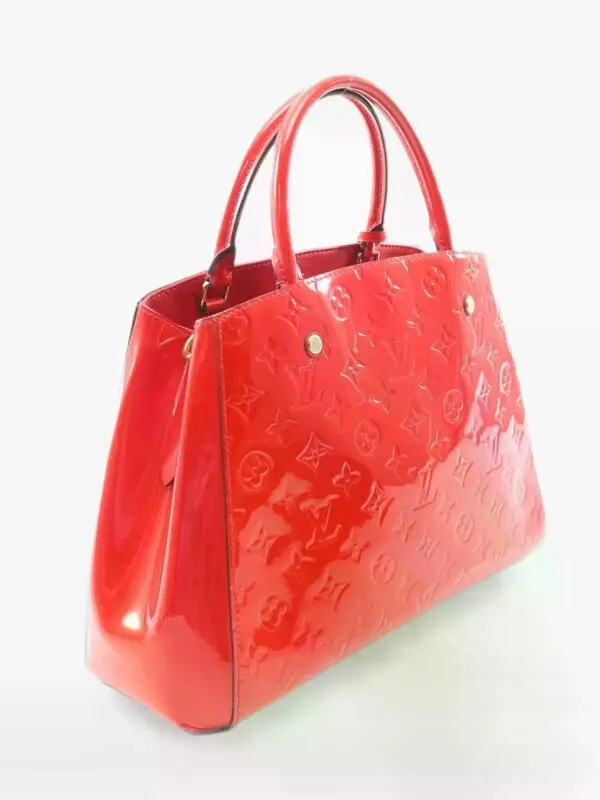 LOUIS VUITTON Montaigne Monogram Tote Bag - Red