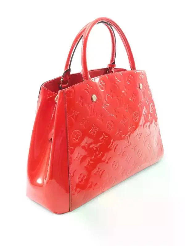 LOUIS VUITTON Montaigne Monogram Tote Bag - Red