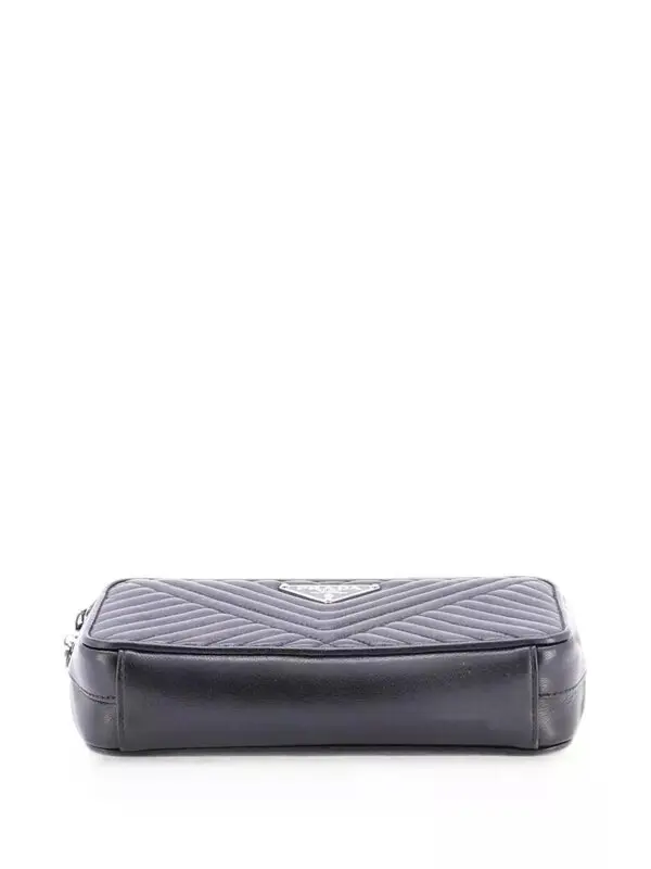 Prada Double Zip Wallet On Chain Crossbody Bag