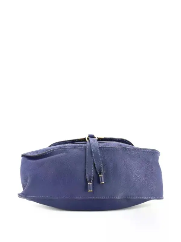 Chloé Marcie Leather Medium Satchel - Blue