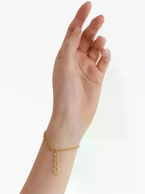 Shihara 18kt Yellow Cable Link Chain Bracelet