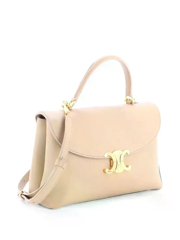 Celine Nino Top Handle Bag Leather Medium Satchel