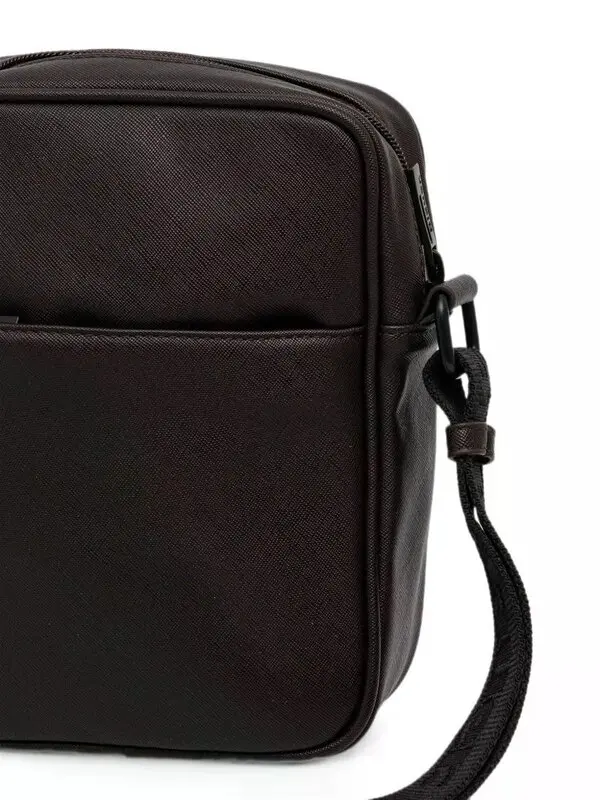 BLAUER. Embossed Logo Messenger Bag