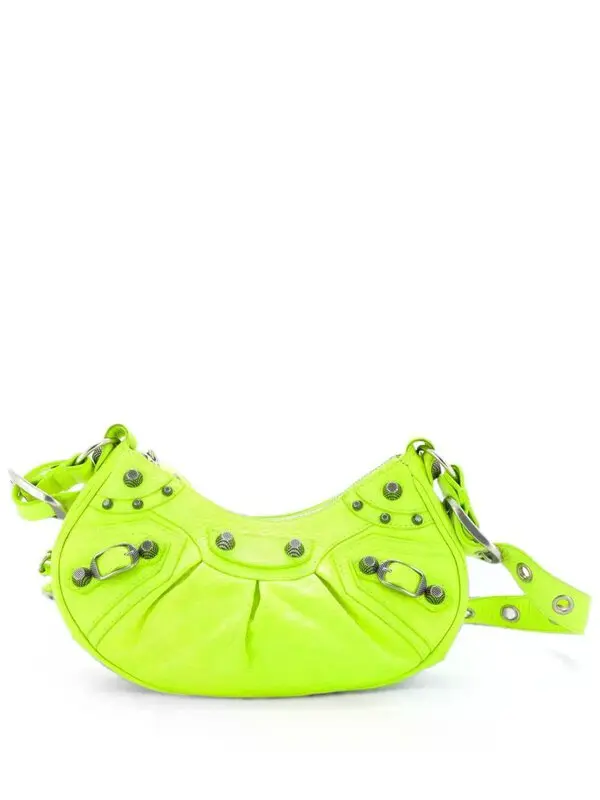 Balenciaga Le Cagole Giant Studs Shoulder Bag - Yellow
