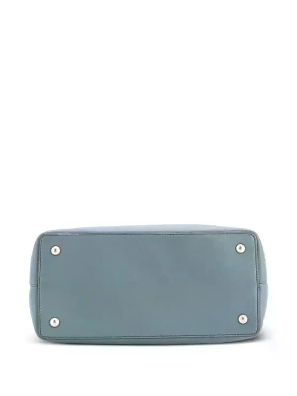 Fendi 2jours Leather Petite Satchel Bag - Green