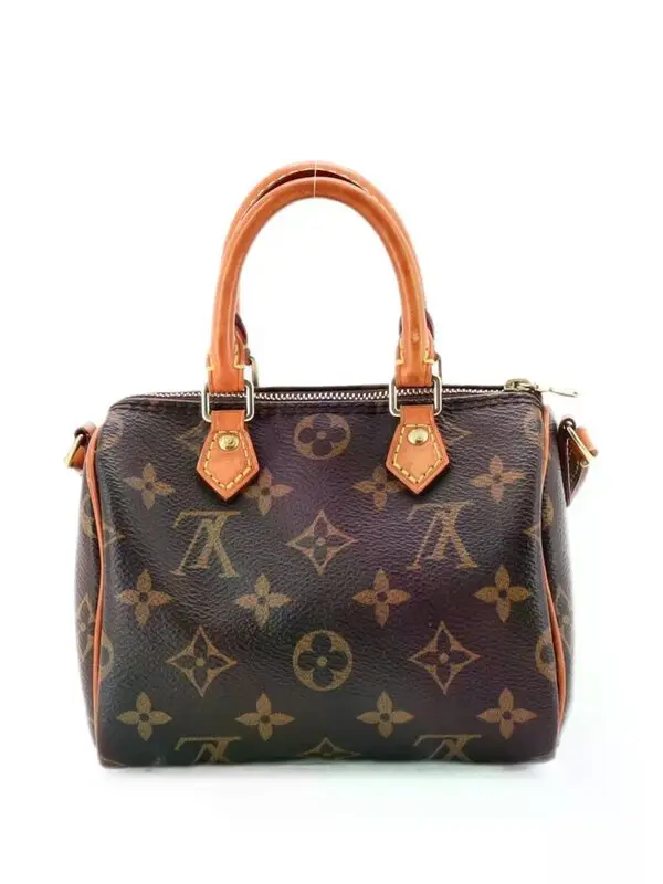 LOUIS VUITTON Speedy Bandoulière Monogram Canvas Nano Crossbody Bag