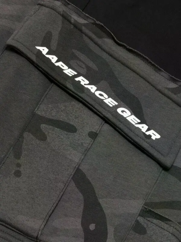AAPE BY *A BATHING APE Camouflage Panel Logo Shorts