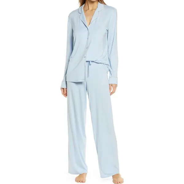 Nordstrom Moonlight Eco Knit Pajamas - Blue Beyond