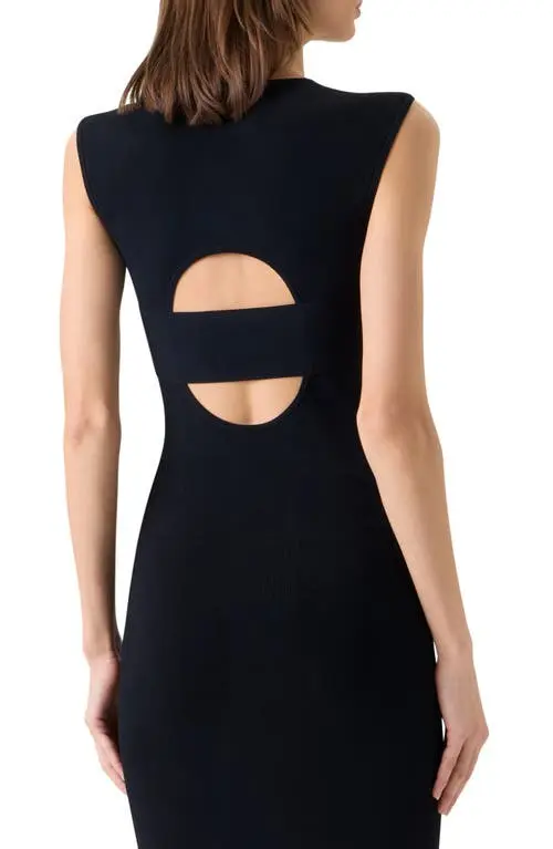 Akris Sleeveless Signature Jersey Midi Dress