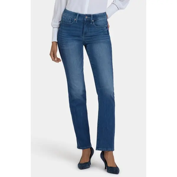 NYDJ Marilyn Straight Leg Jeans - Cool Marine