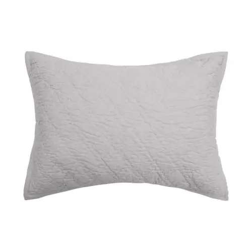 ELISABETH YORK Emory 100% Cotton Pillow Sham 20" X 26 - Grey