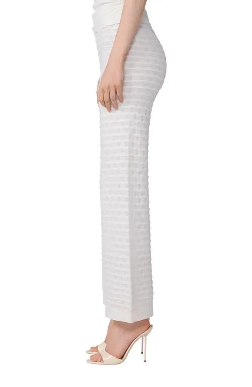 Diane Von Furstenberg Barbara Mixed Stitch Cotton Blend Knit Pants