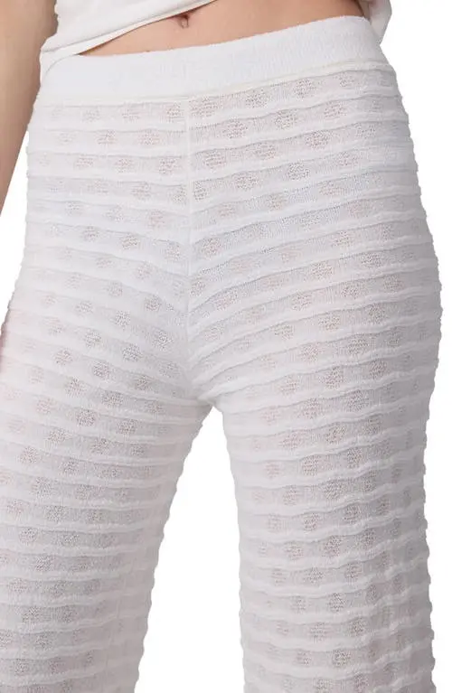 Diane Von Furstenberg Barbara Mixed Stitch Cotton Blend Knit Pants
