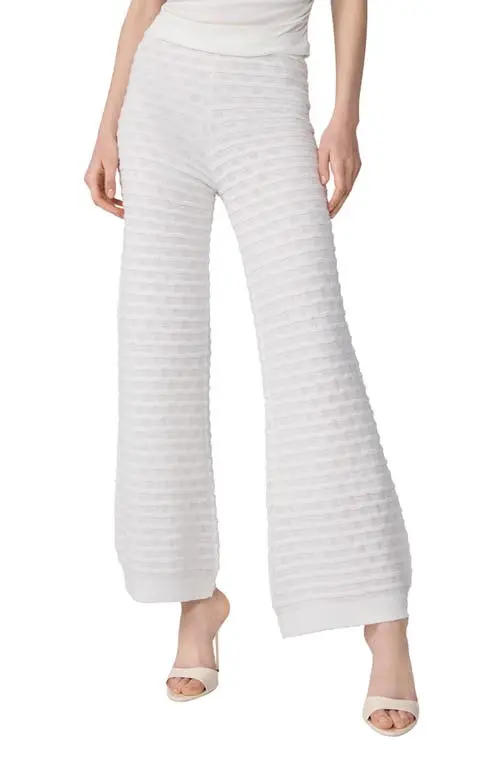 Diane Von Furstenberg Barbara Mixed Stitch Cotton Blend Knit Pants