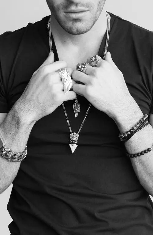 KING BABY STUDIO Double Wing Pendant Necklace