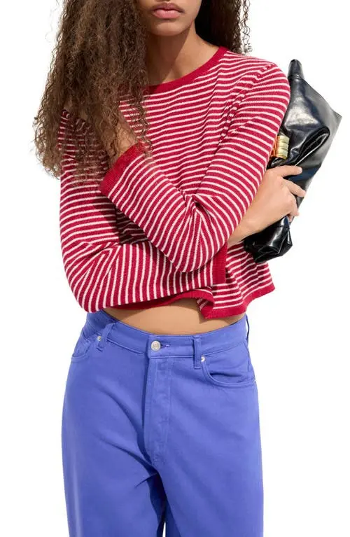 Mango Stripe Sweater - Red