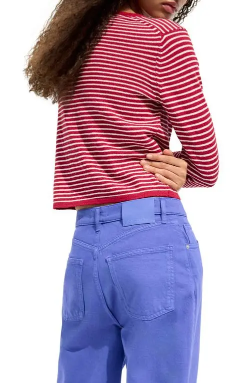 Mango Stripe Sweater - Red